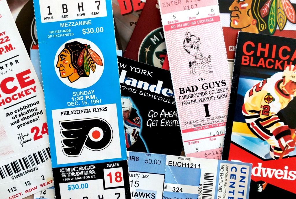 How to Organize Your Ticket Stub and Pocket Schedule Collection - Puck Junk
