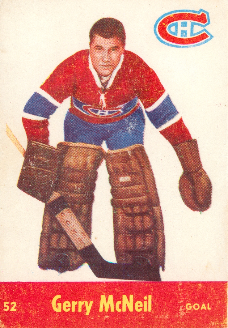 1955-56 Parkhurst 52 - Gerry McNeil - Puck Junk