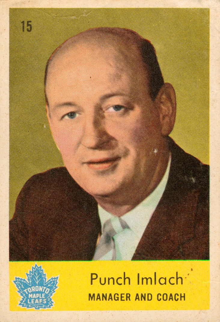 1959-60 Parkhurst 15 - Punch Imlach - Puck Junk